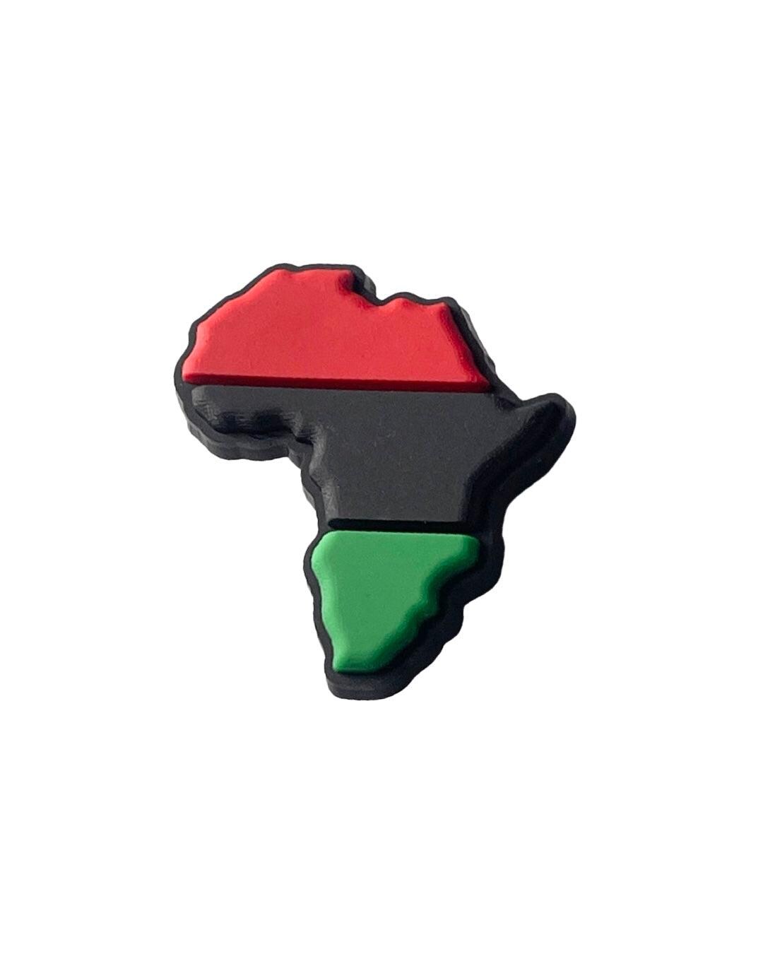 Pan Africa Flag Map Shoe Charm - Etsy