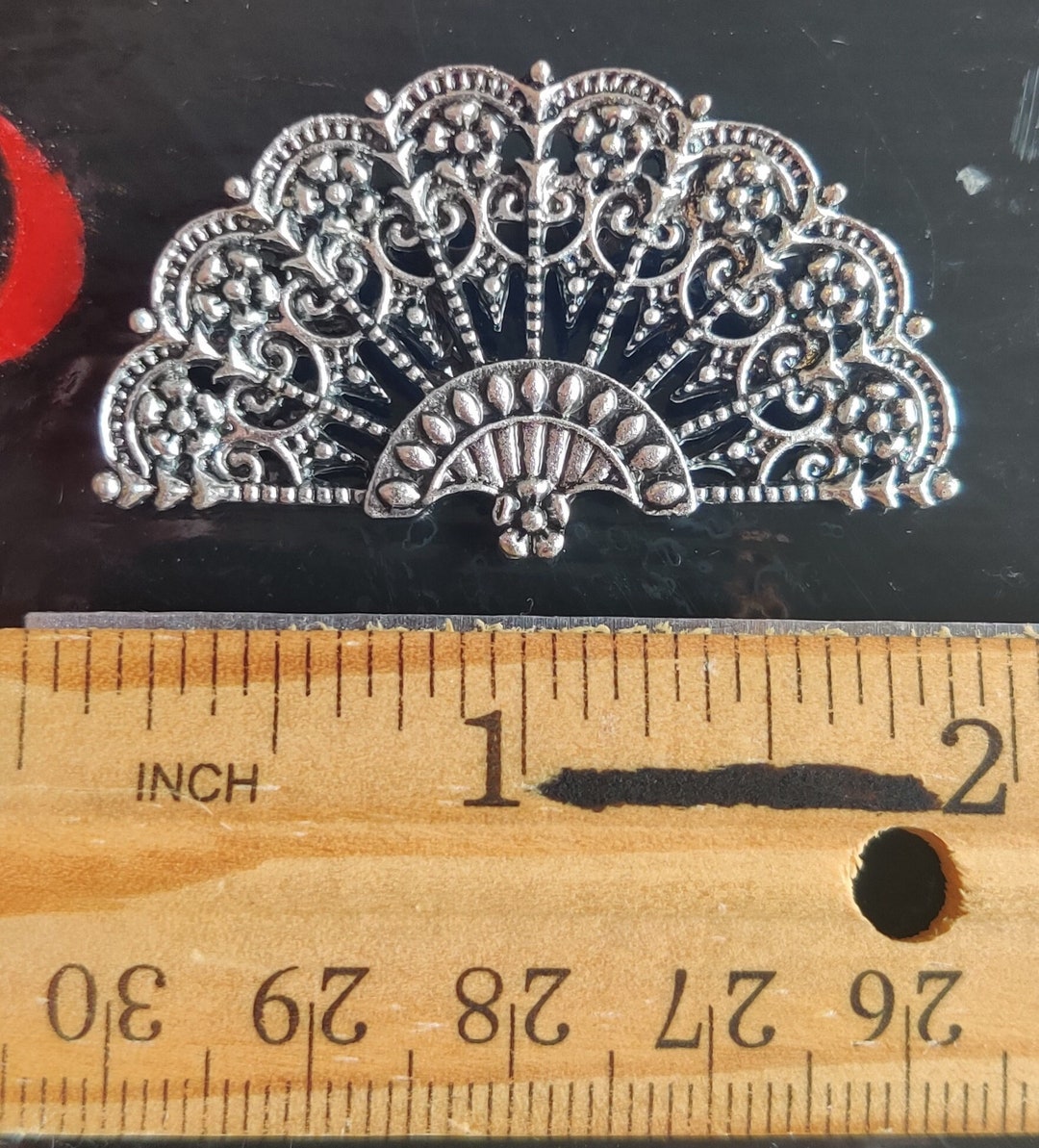 Silver Flamenco Brooch: Abanico Shape Pin for Shawls and Mantoncillos ...