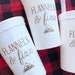 Flannels and Fizz Cups Weekend in the Woods Bachelorette | Etsy