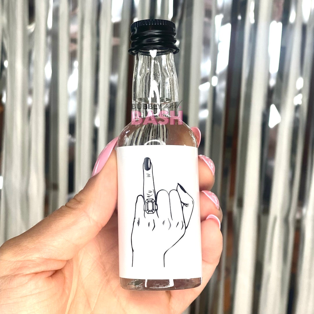 Til Death Do Us Party Bachelorette Party Shot Labels Mini Shot Bottle ...