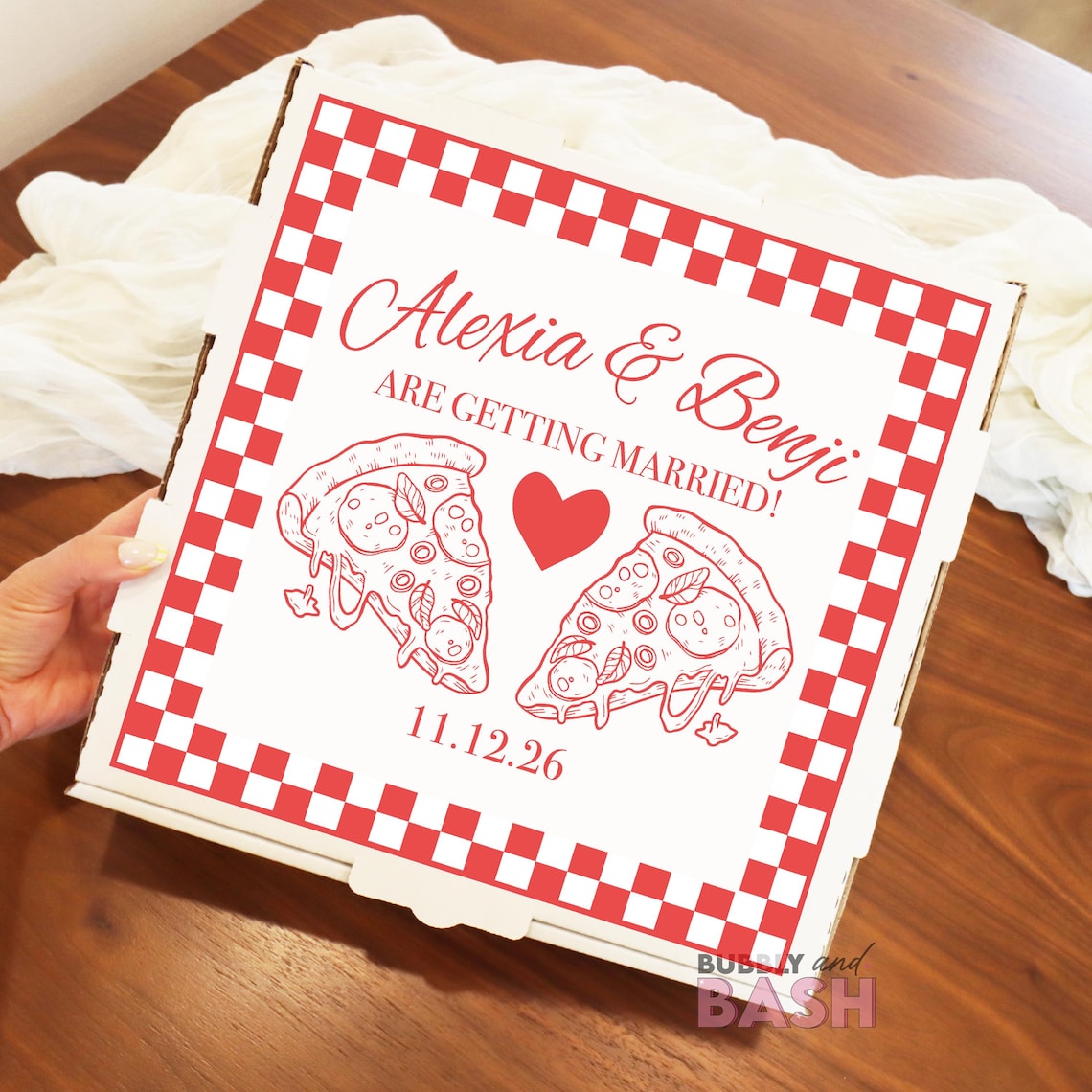 Engagement Pizza Box Labels That’s Amore Engaged Pizza Sticker Wedding ...