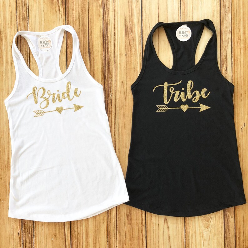 Bride Tribe Tank Tops Bride Tribe Shirts Bachelorette Etsy