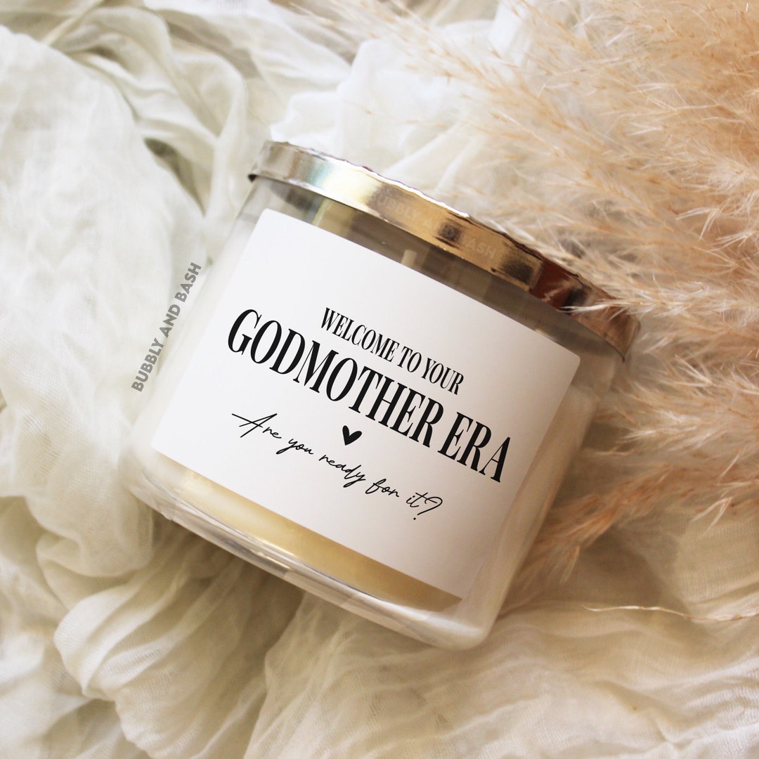 Godmother Era Candle Label Godmother Proposal Gift for Godmother ...