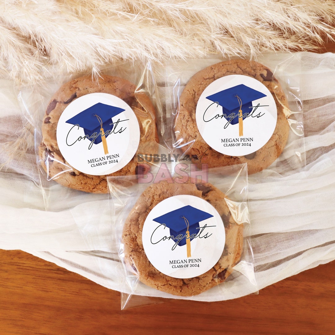 Graduation Favor Labels Stickers Cookie Favor Labels Favor Stickers ...