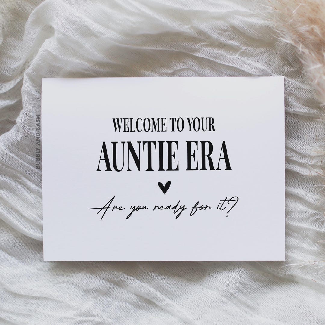 Auntie Era Card Will You Be My Auntie Aunt Gift Proposal Aunt Present ...