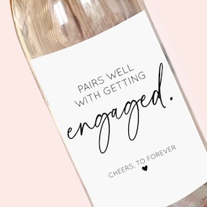 Engagement Wine Label Pairs Well With Engaged Wine Label Engagement ...