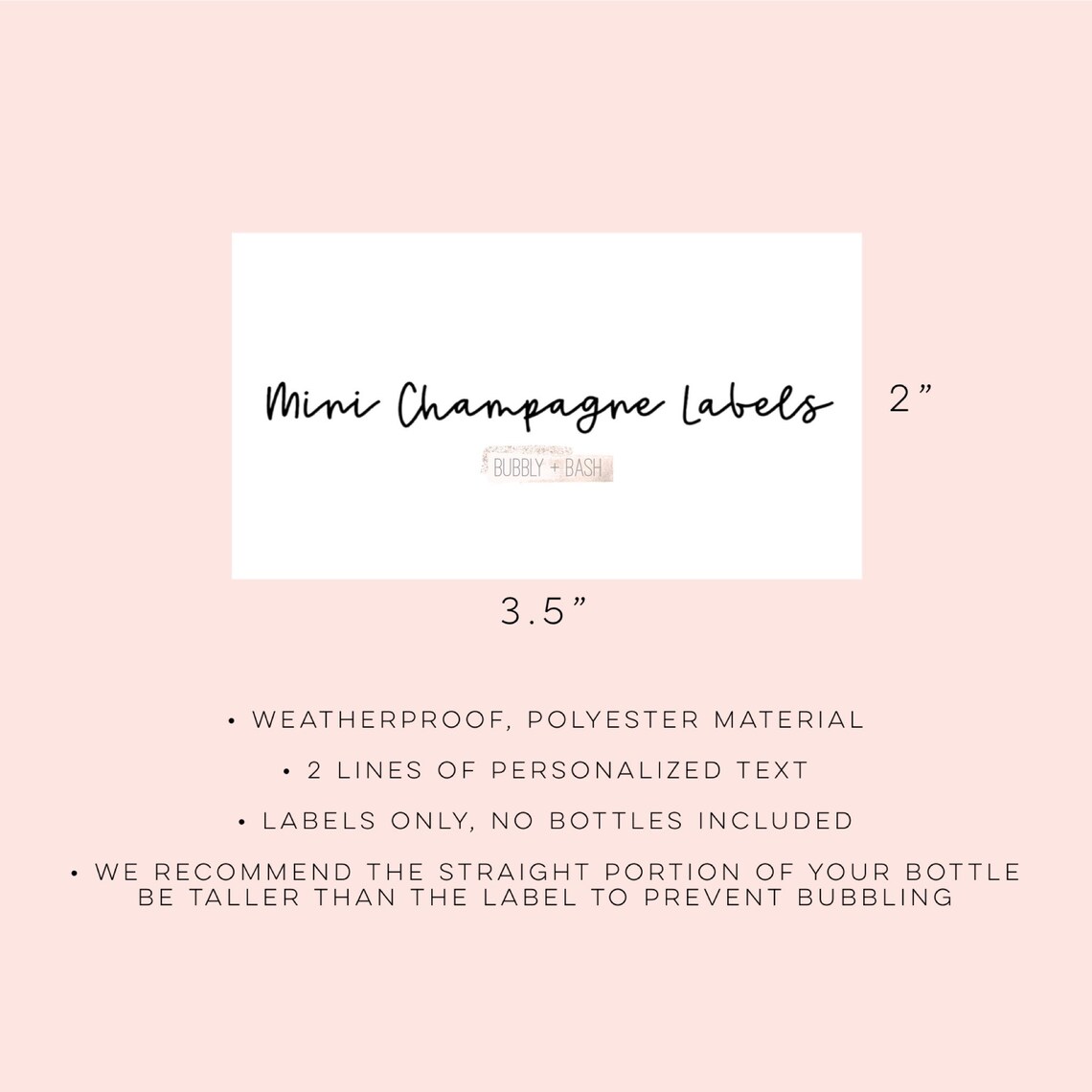 Peace Out Last Name Personalized Mini Champagne Labels - Etsy