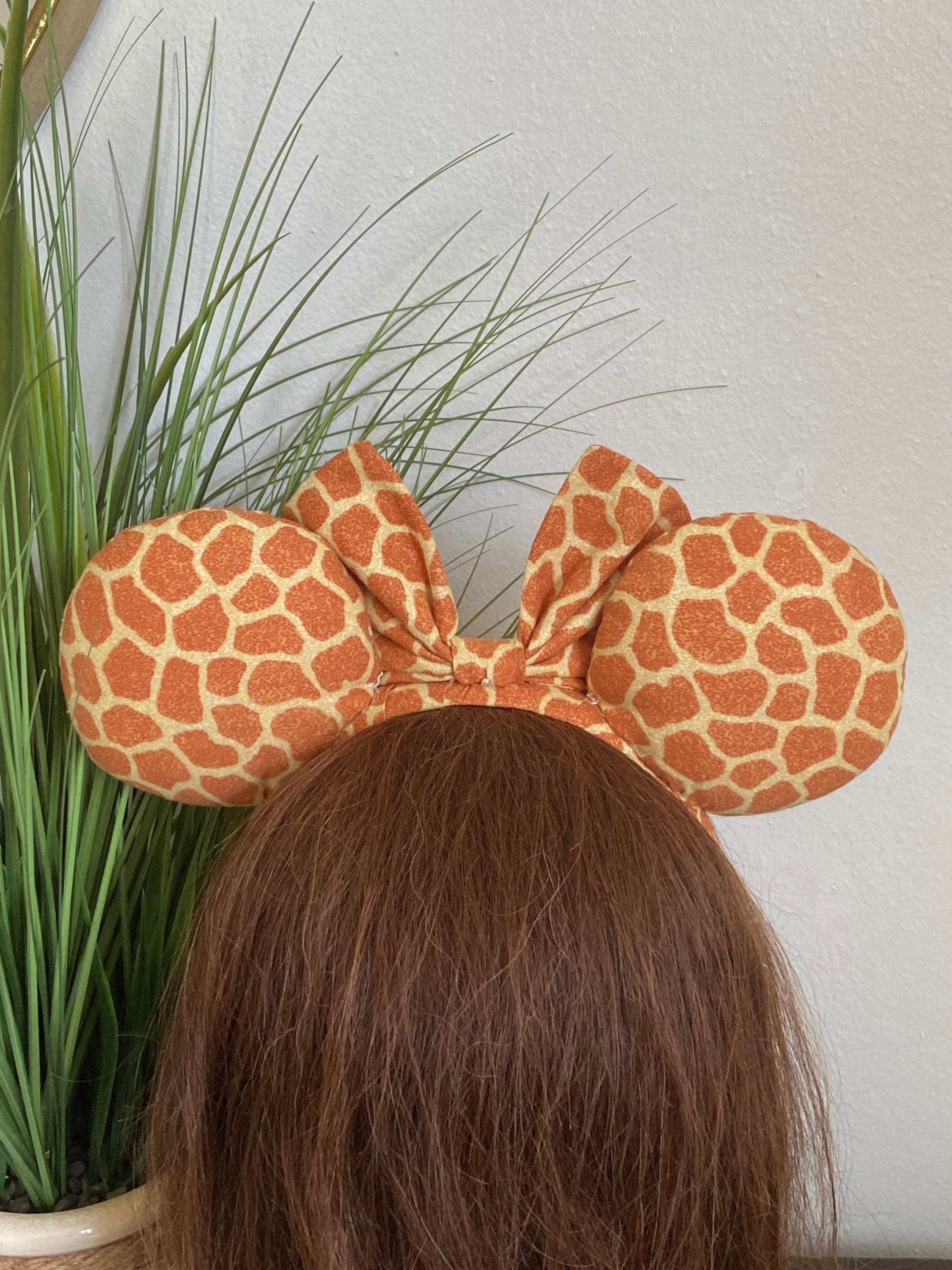 Disney Ears Animal Kingdom Animal Print Ears Jiraffe Ears. - Etsy