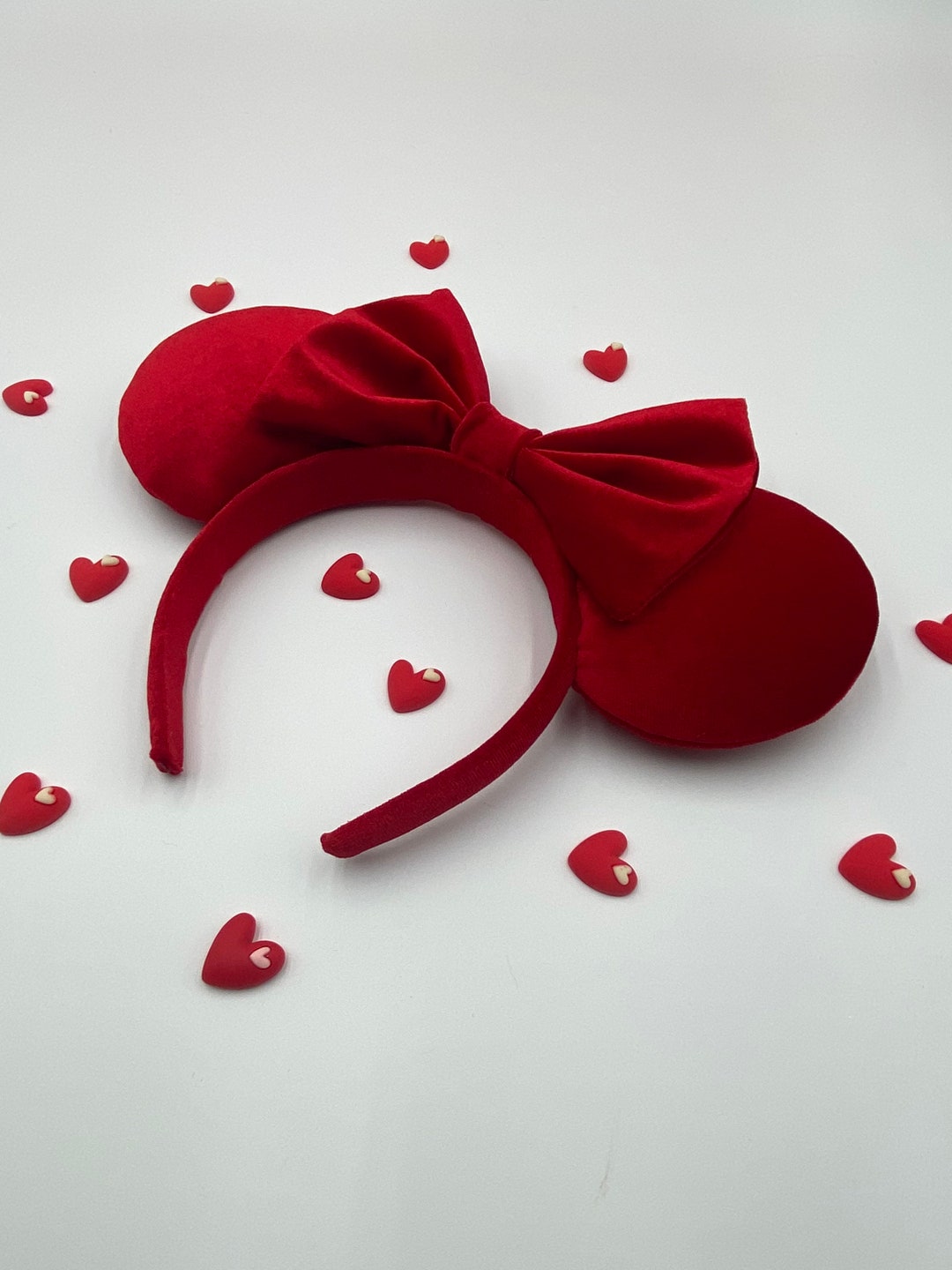 Red Disney Ears, Disney Ears, Red Velvet Ears, Disney Ears Headband ...