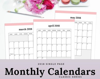 Mini binder calendar | Etsy