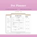 Pet Planner Printable, With Dog Sitter Instructions, Letter and A4 ...
