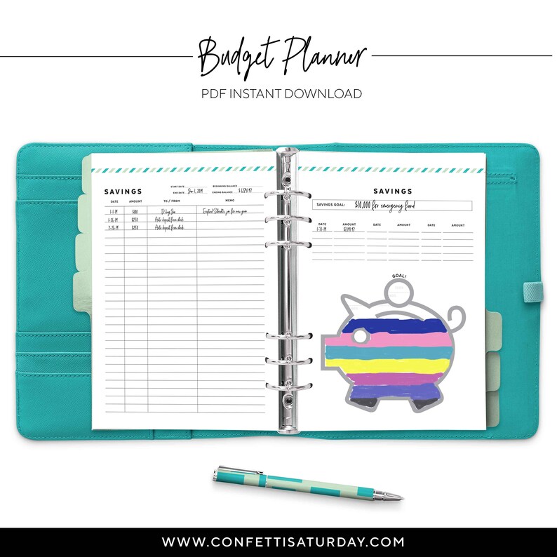 Budget Planner Personal Finance Binder Letter and A4 Rings - Etsy