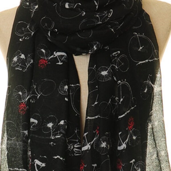 Bicycle Scarf - Etsy
