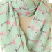 Flamingo Scarf Pink Flamingo Infinity Scarf Mint Scarf Flamingo Shawl ...
