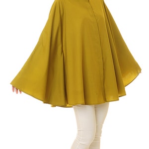 Cape Blouse Long Sleeve Kaftan Top Kaftan Top Blouse Poncho Batwing Top ...