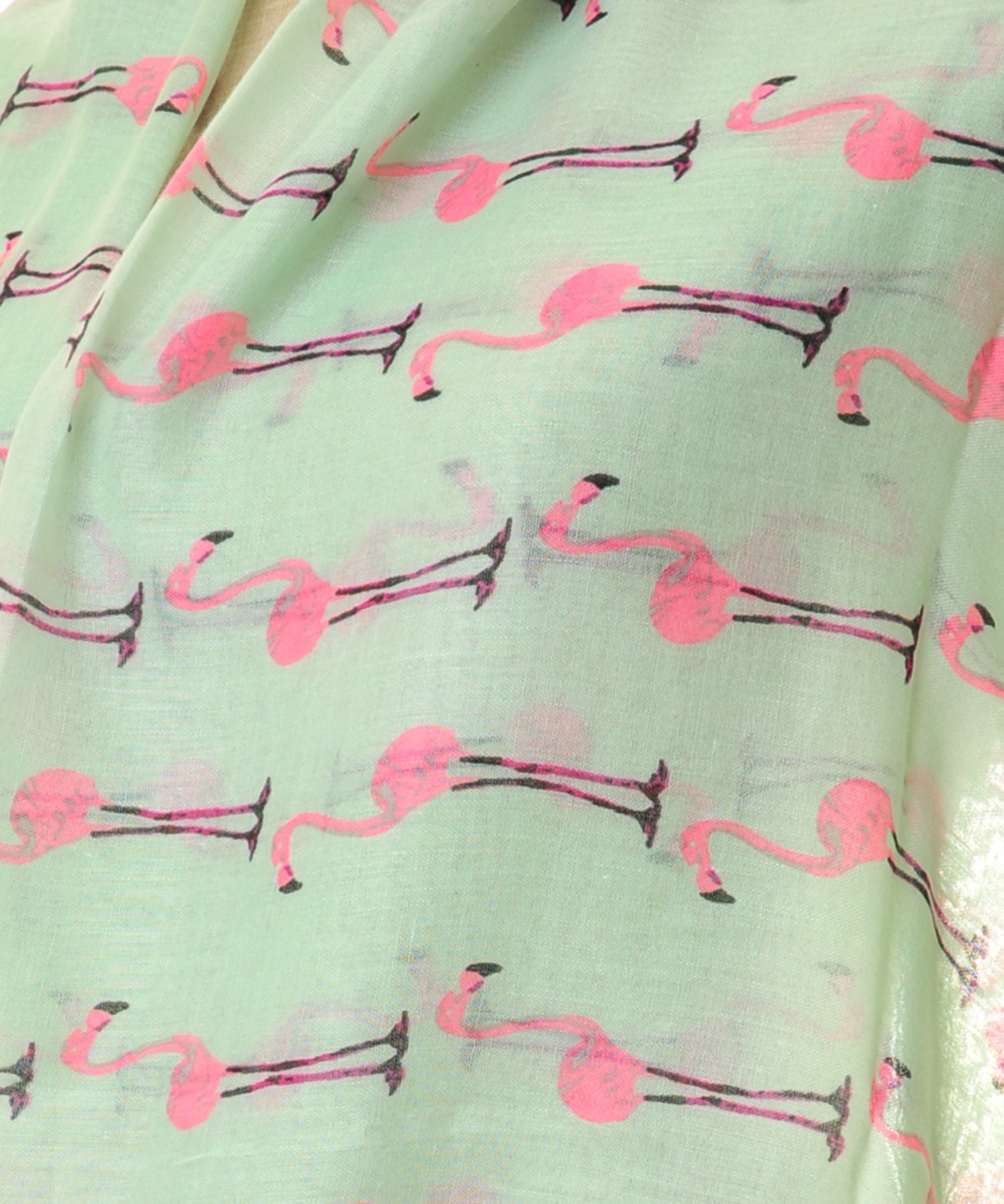 Flamingo Scarf Pink Flamingo Infinity Scarf Mint Scarf - Etsy