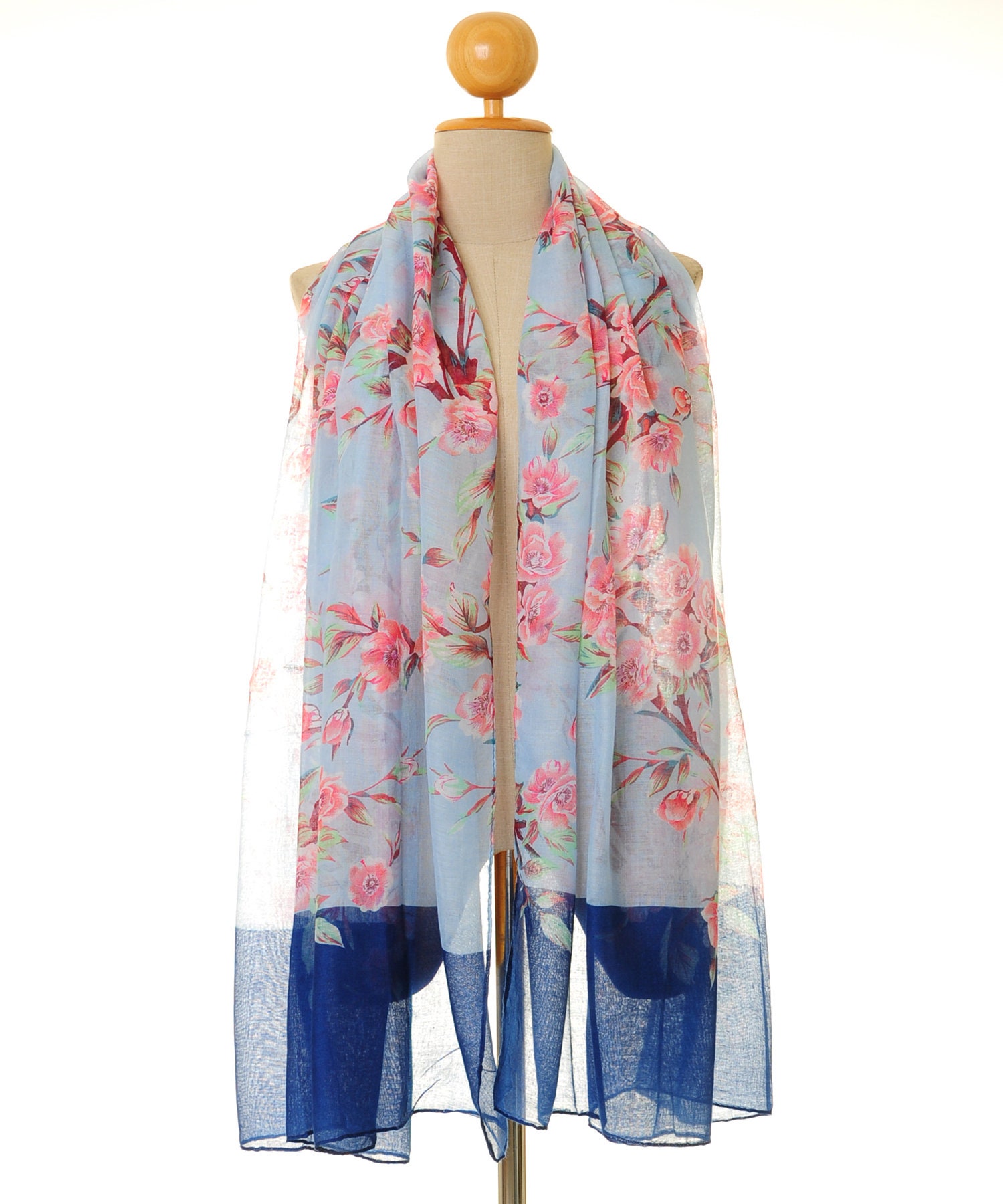 Flower Scarf Floral Infinity Scarf Floral Shawl Gift for - Etsy Singapore