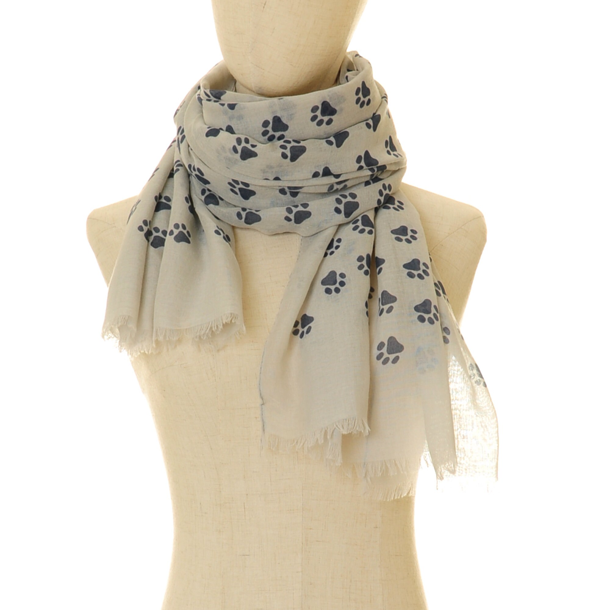 Dog Paw Scarf Paw Print Scarf Dog Print Scarf Pet Scarf | Etsy