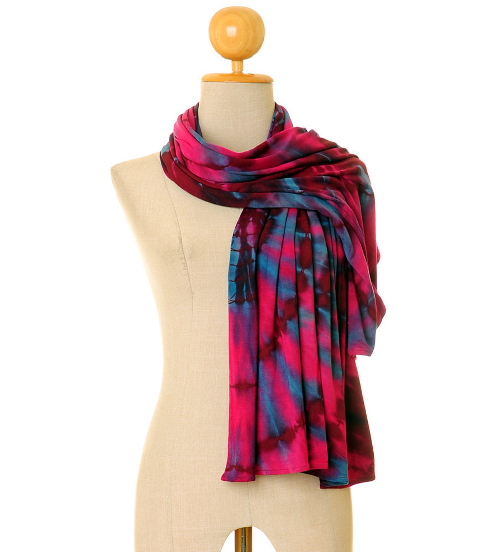 Tie Dye Scarf Tie Dye Shawl Tie Dye Wrap Boho Scarf | Etsy