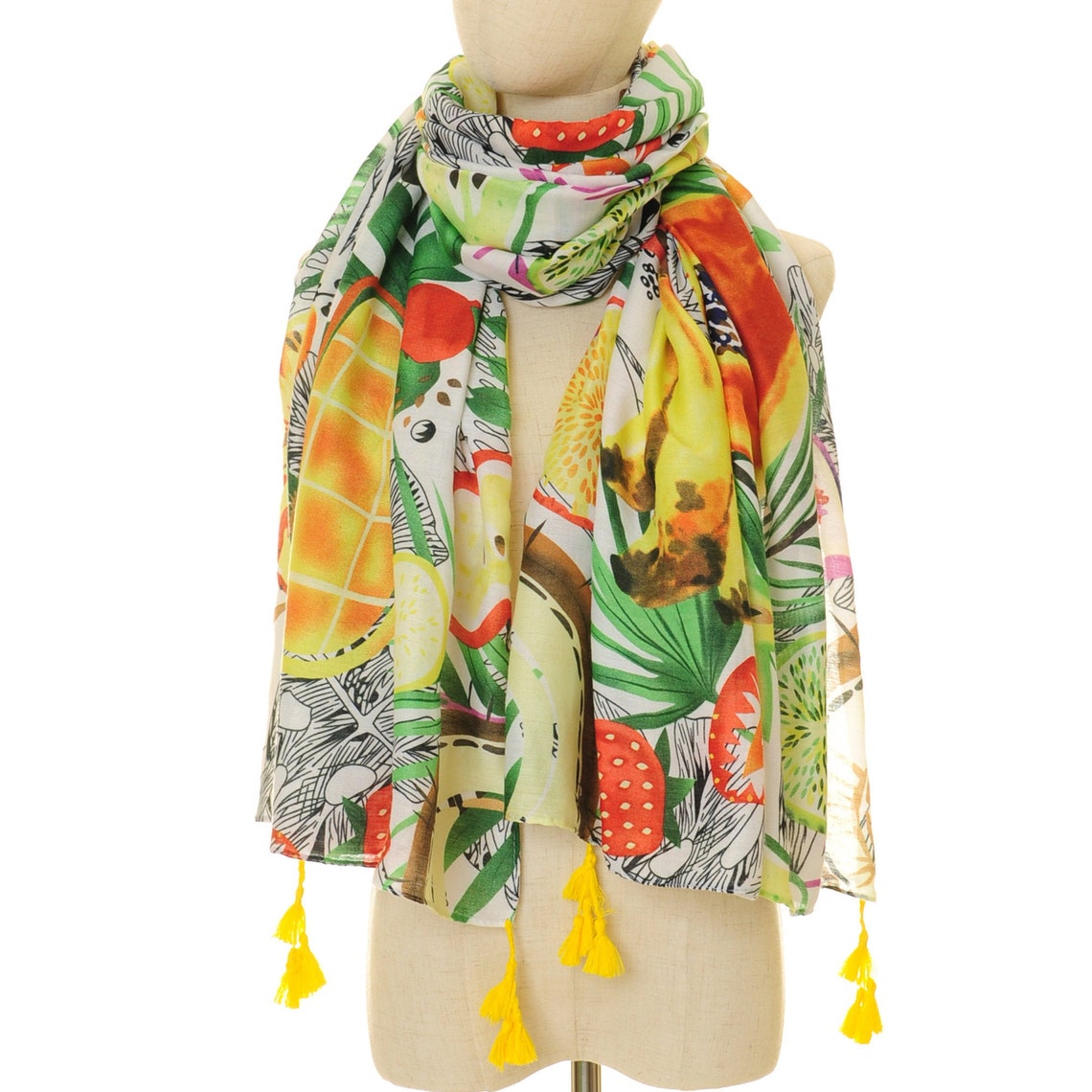 Fruit Scarf Festival Scarf Chiquita Fruit Lady Scarf - Etsy