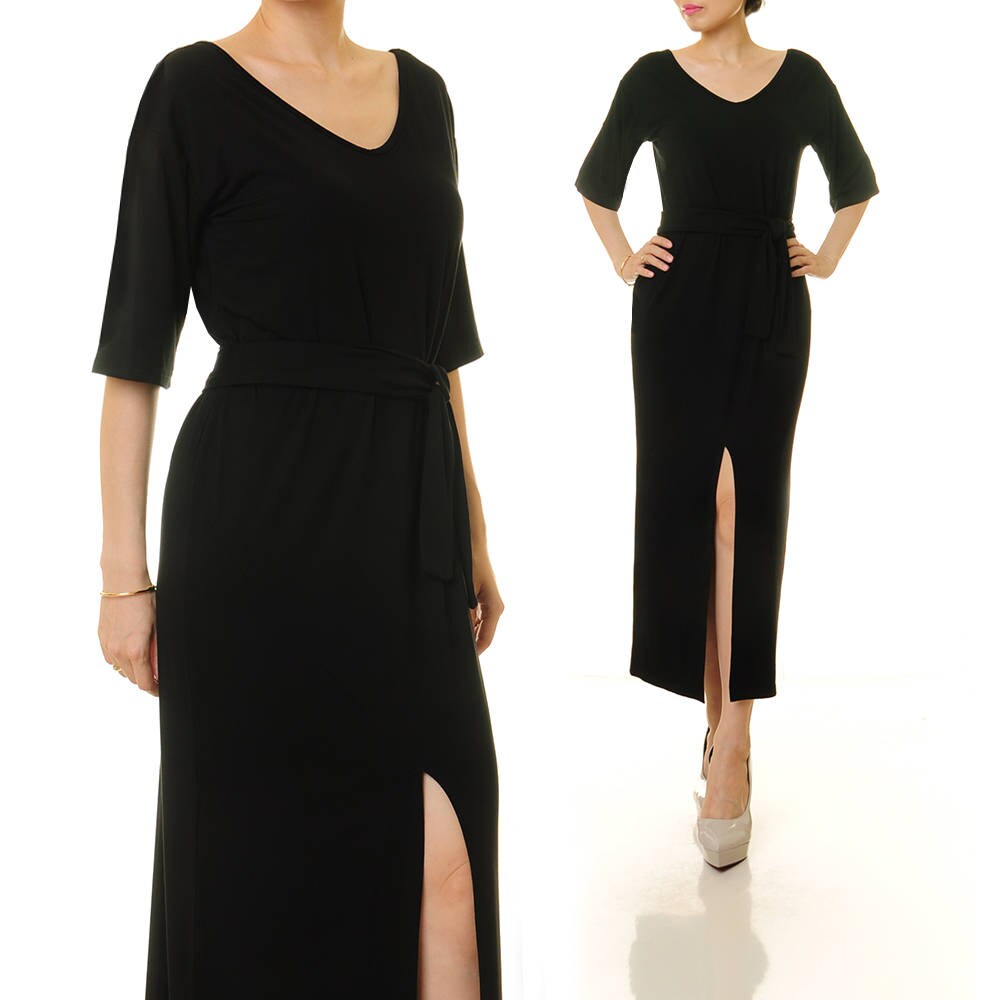 Little Black Dress Long Black Dress Black Maxi Dress Etsy