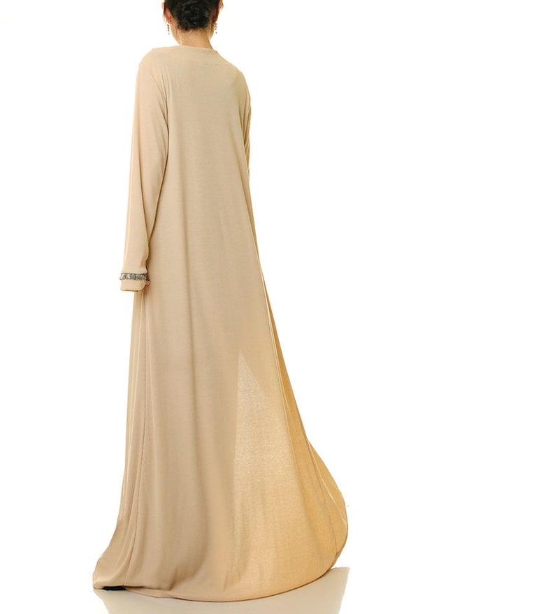 CLEARANCE 40%!! Beige Rib Knit Duster Robe | Open Front Coverup | Get ...