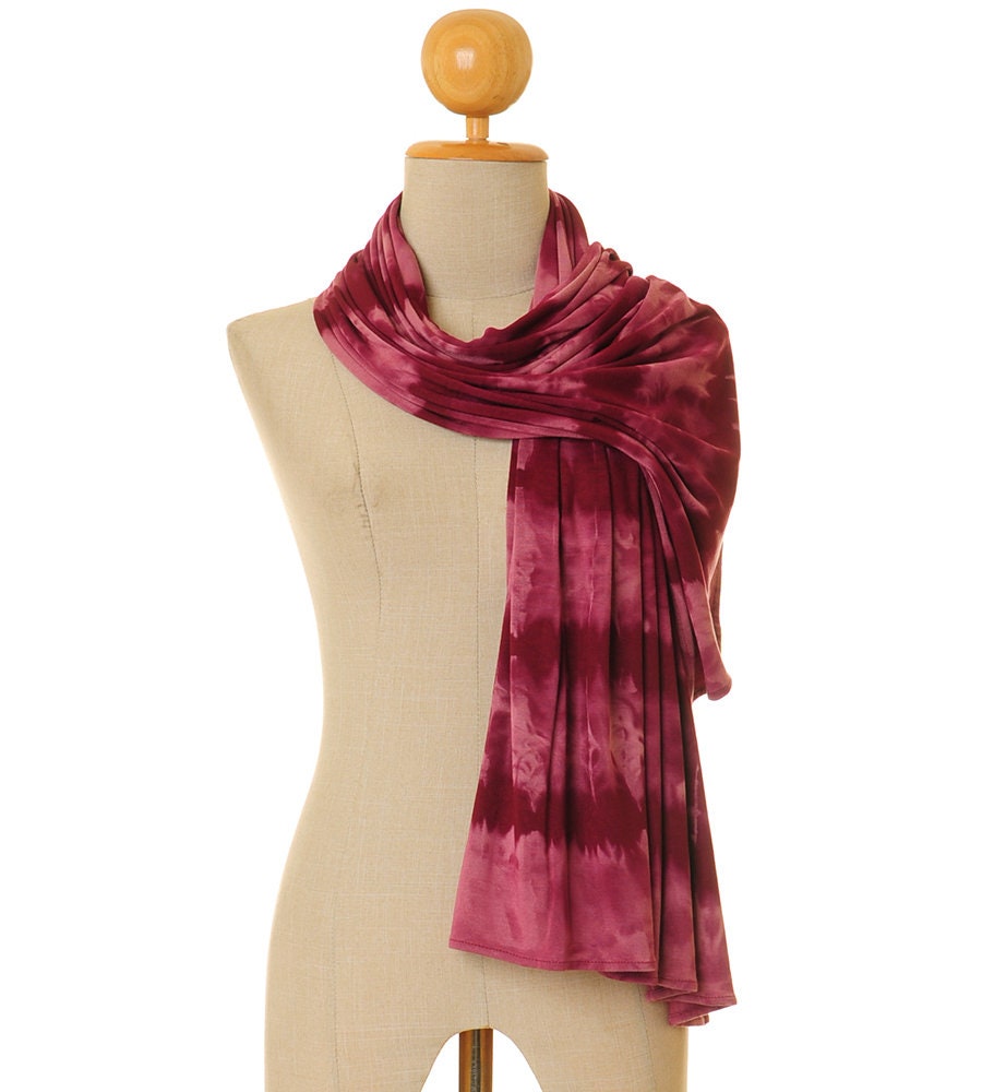 Tie Dye Scarf Tie Dye Shawl Red Tie Dye Wrap Shibori | Etsy