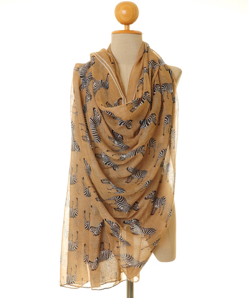 Zebra Scarf Zebra Infinity Scarf Animal Print Scarf - Etsy