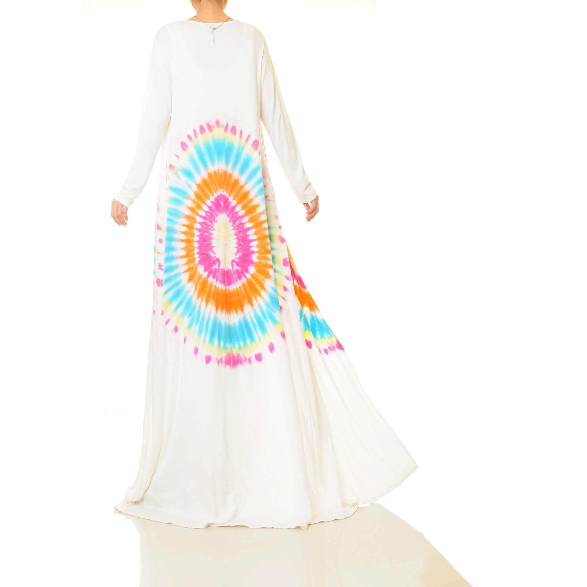 Tie Dye Robe Cardigan White Tie Dye Duster Cardigan Summer | Etsy