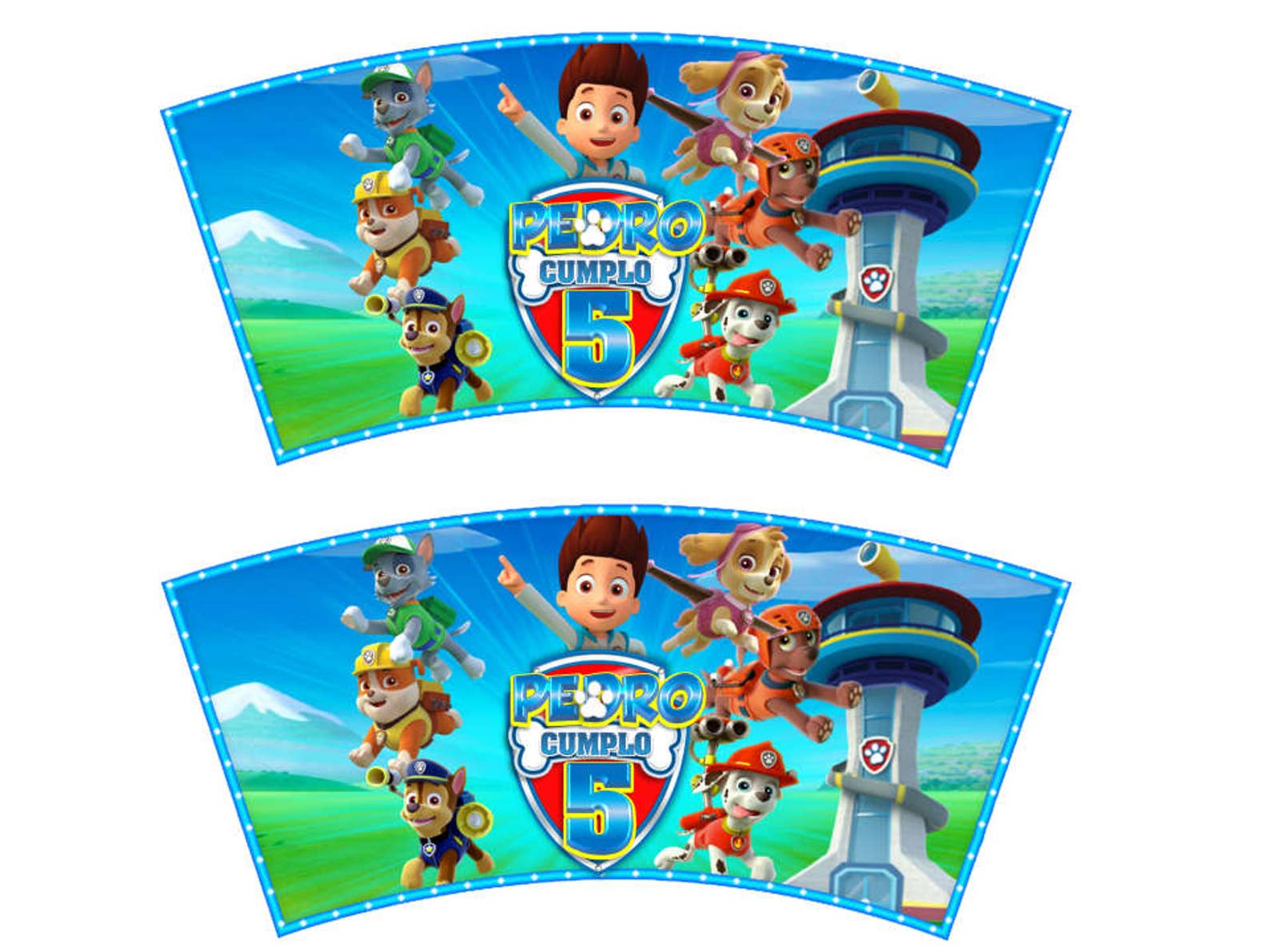 Kit Imprimible y editable de Paw Patrol Patrulla Canina Mesa | Etsy