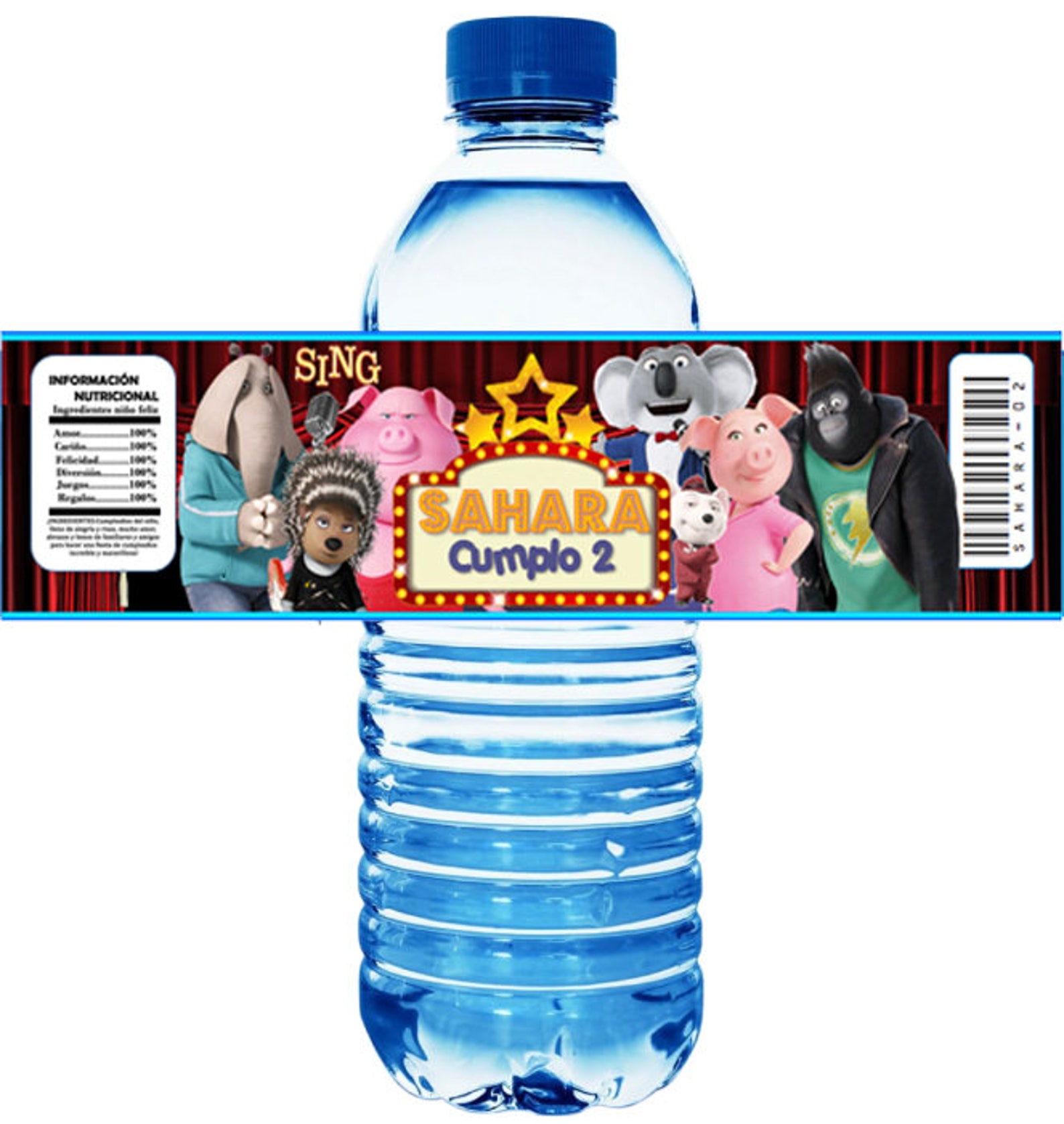 Kit Imprimible Sing Movie Cantar la Pelicula editable candy bar mesa de dulces toppers wrappers ...