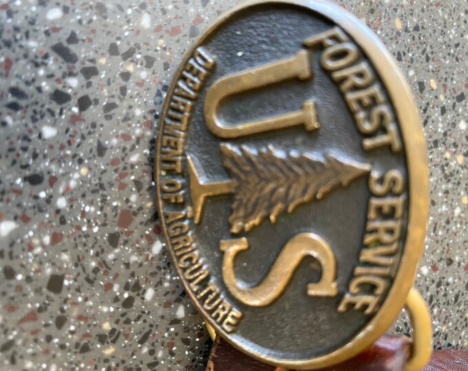 US Forest Service Belt Buckle - Etsy