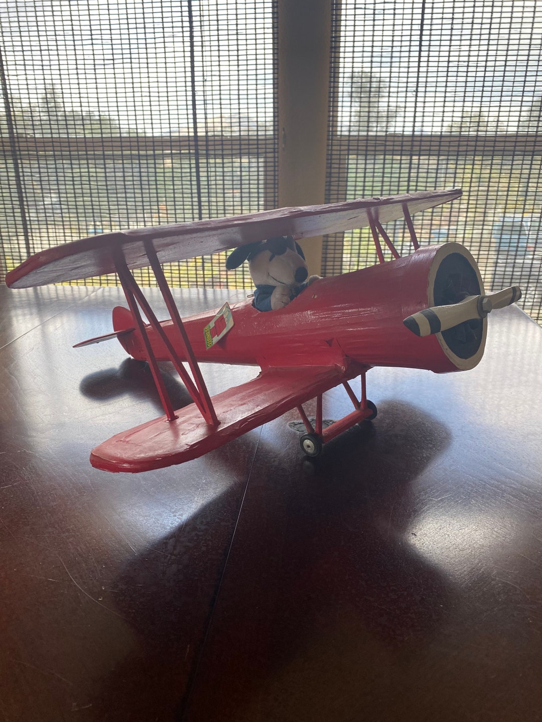 Vintage Red Snoopys Air Plane - Etsy