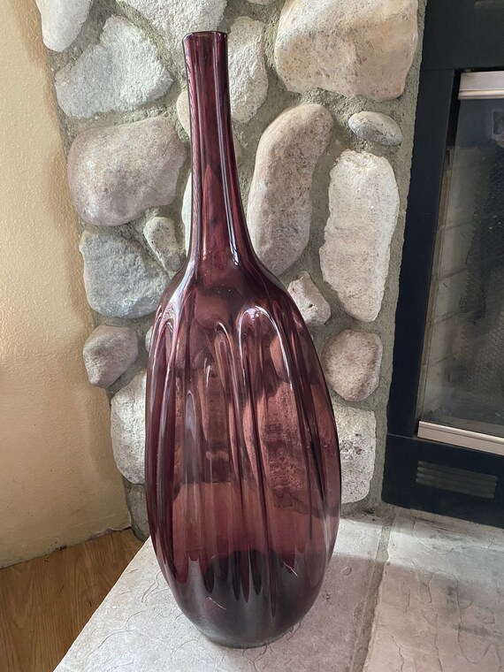 Hand Blown Glass Bottle | Etsy