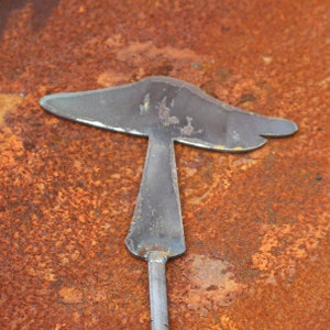 British Made Metal Garden Art Bespoke Rusty 3 Toadstools Garden ...