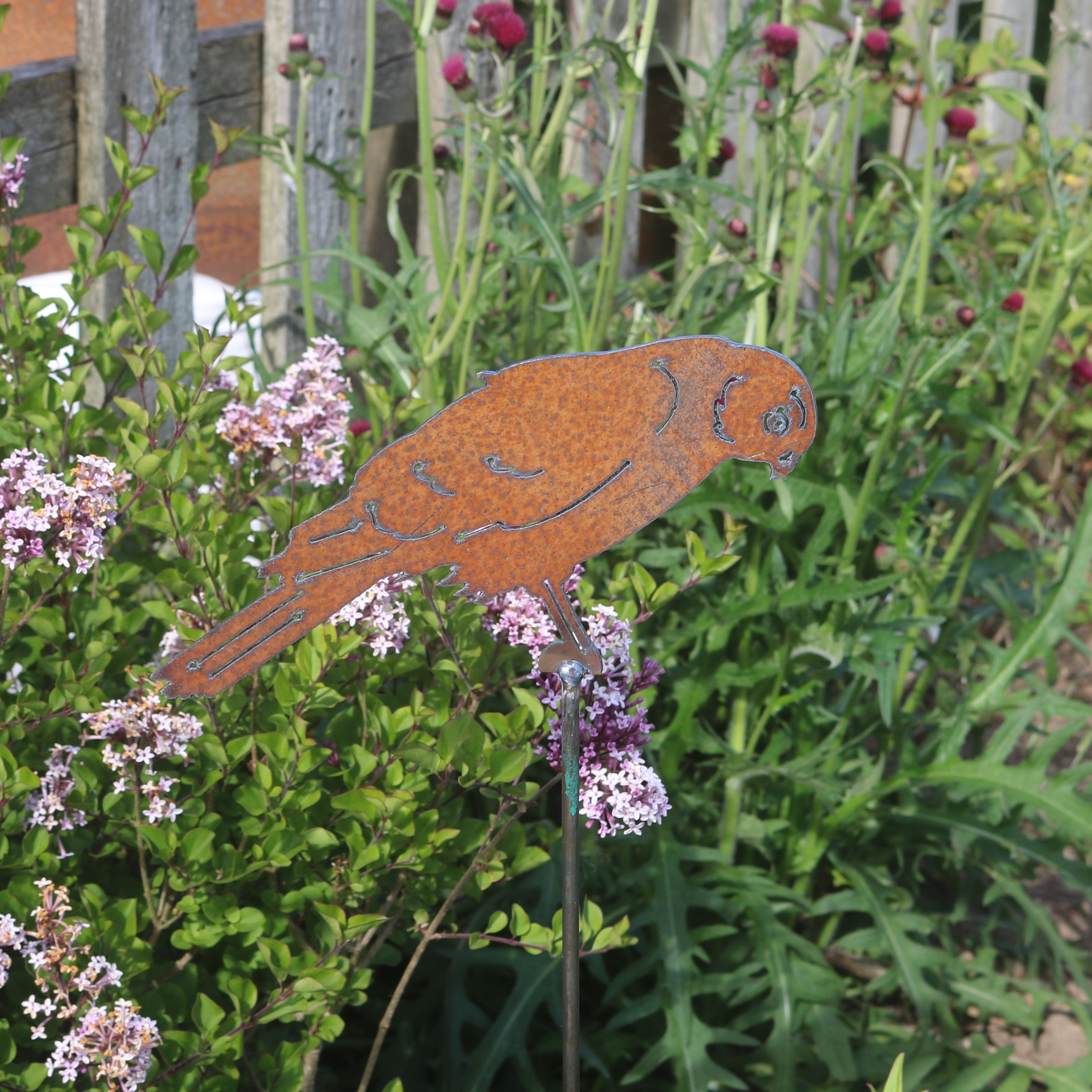 Rusty Metal Hawk Garden Decoration, Outdoor Gift - Etsy UK