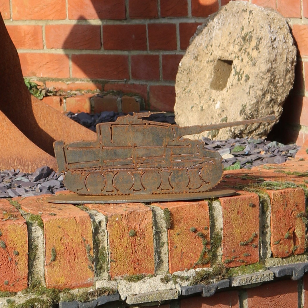 NEW Rusty Metal Tiger Tank, German Tank, WW2 Tank, Second World War ...