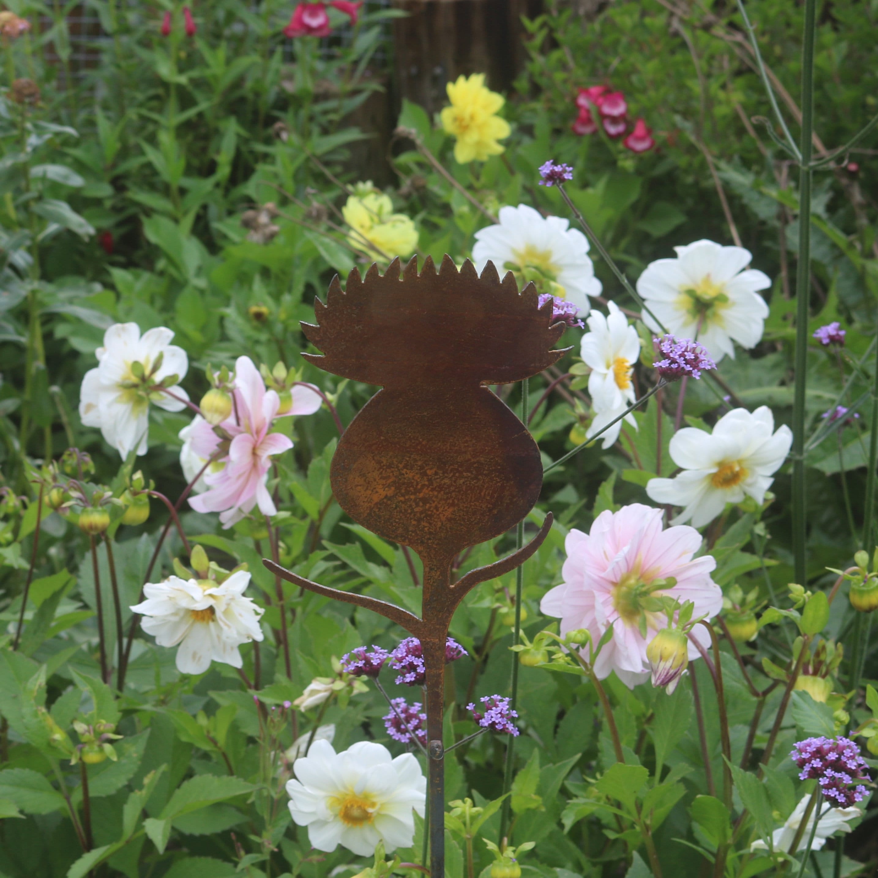 Rusty Metal Thistle Outdoor and Garden Art Gift Thistle Steel - Etsy UK
