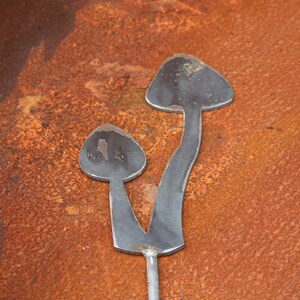 British Made Metal Garden Art Bespoke Rusty 3 Toadstools Garden ...
