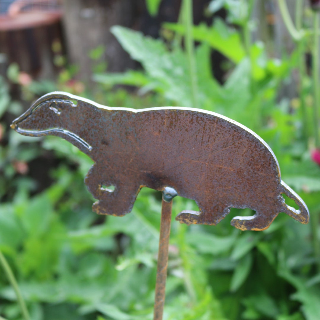 Rusty Metal Badger Outdoor and Garden Decoration, Badger Gift - Etsy UK