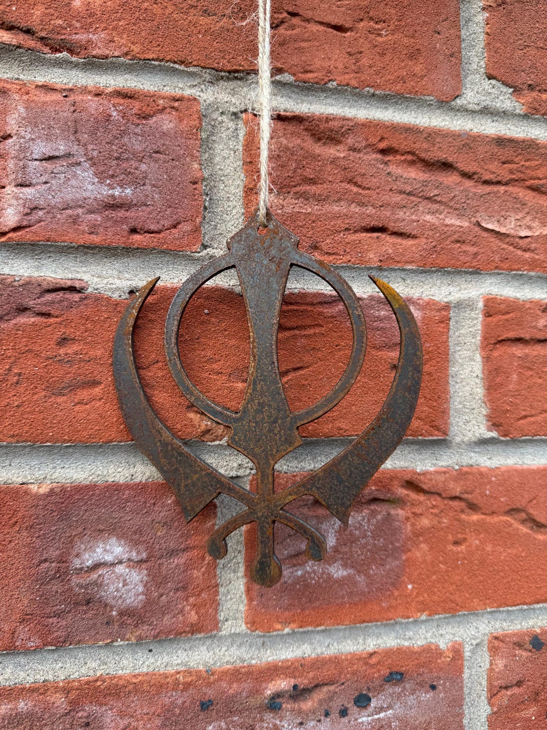Rusty Metal Khanda, Sikhism Faith Symbol - Etsy