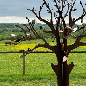 Corten Memorial Steel Tree Sculpture, British Made Bespoke Outdoor and ...