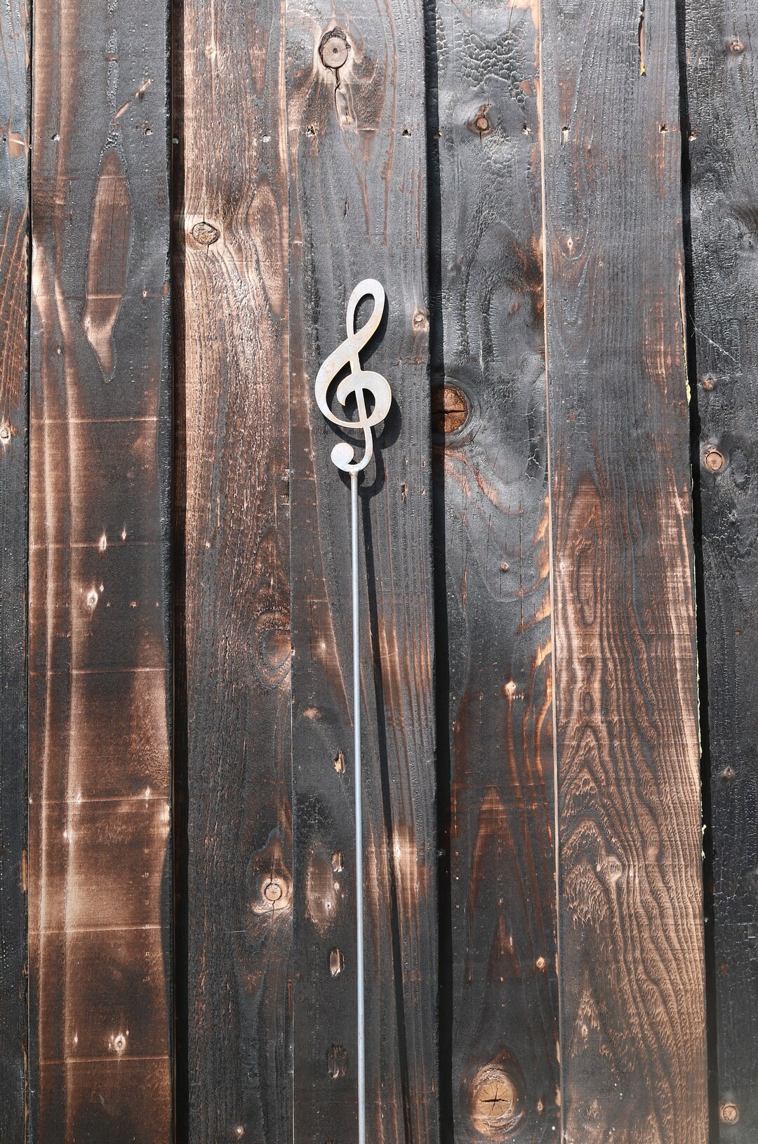 Rusty Metal Treble Clef, Outdoor Garden Decoration - Etsy UK