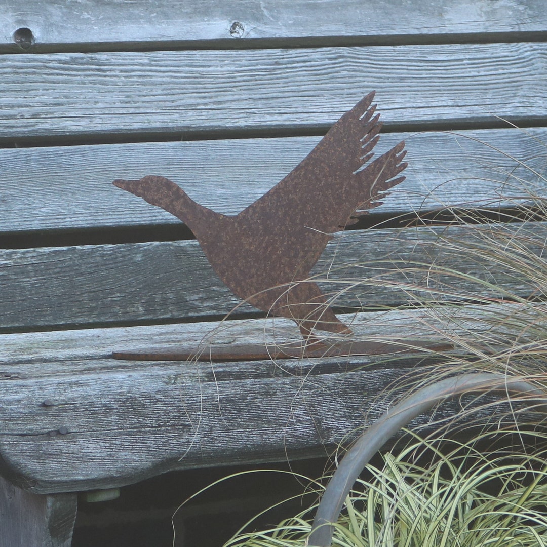 British Made Rusty Metal Duck Gift, Duck Garden Gift, Rustic Duck - Etsy