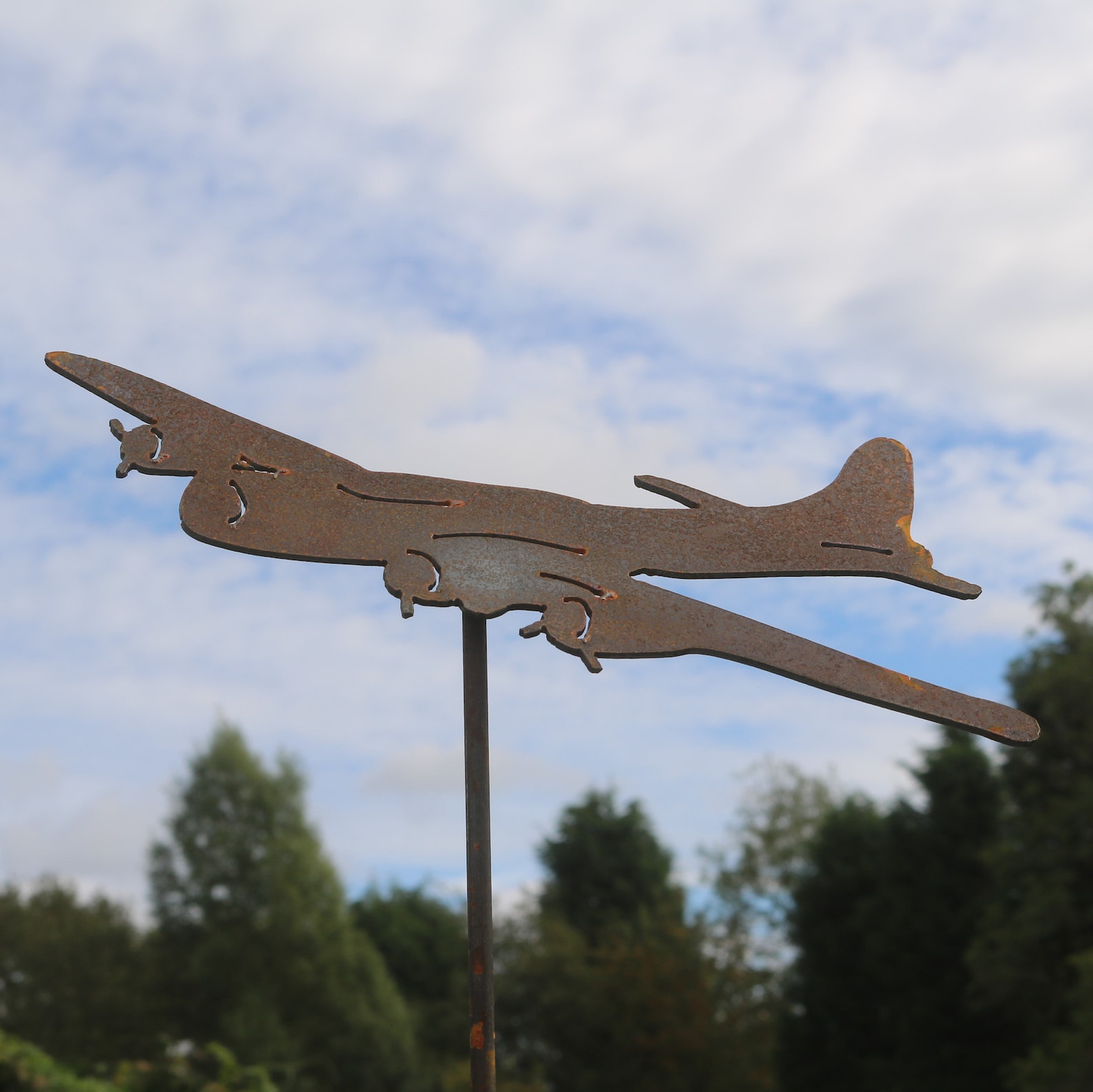 Rusty Metal Boeing Fortress Bomber Plane Outdoor and Garden - Etsy UK