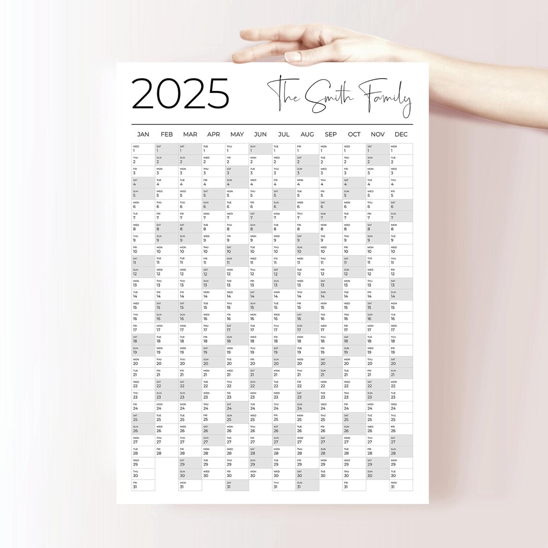 2025 Family Year Planner | Digital or Print | 2025 Calendar | 2025 ...