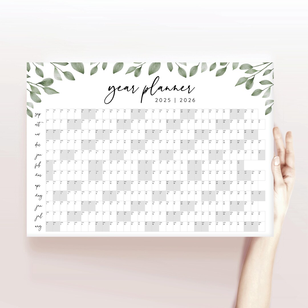 PRINTED Planner | School Year 2025 - 2026 | Academic Planner | School ...