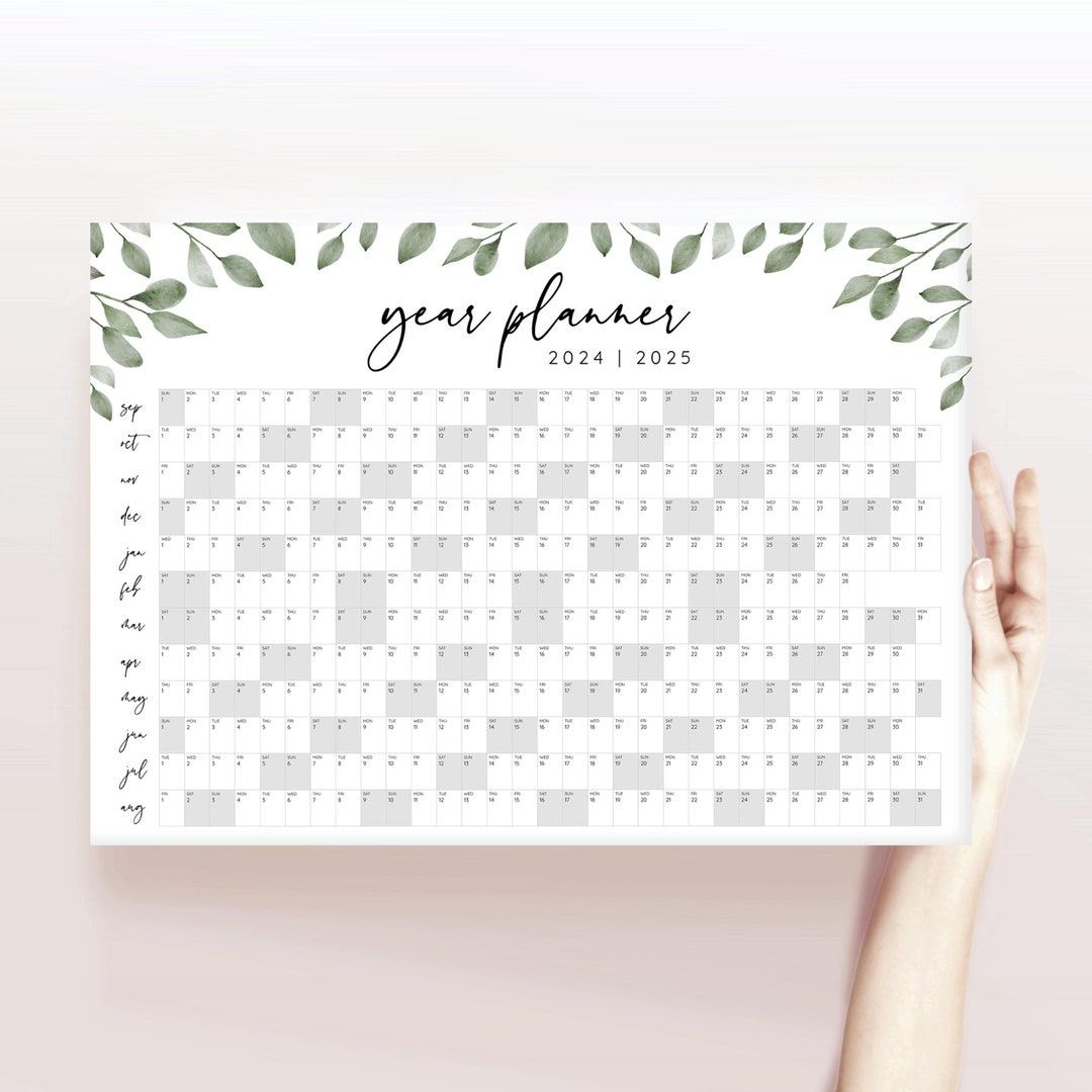 PRINTED Planner | School Year 2024 - 2025 | Academic Planner | School ...