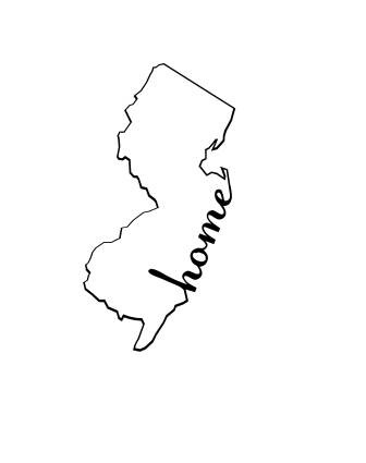 New Jersey Home SVG - Etsy