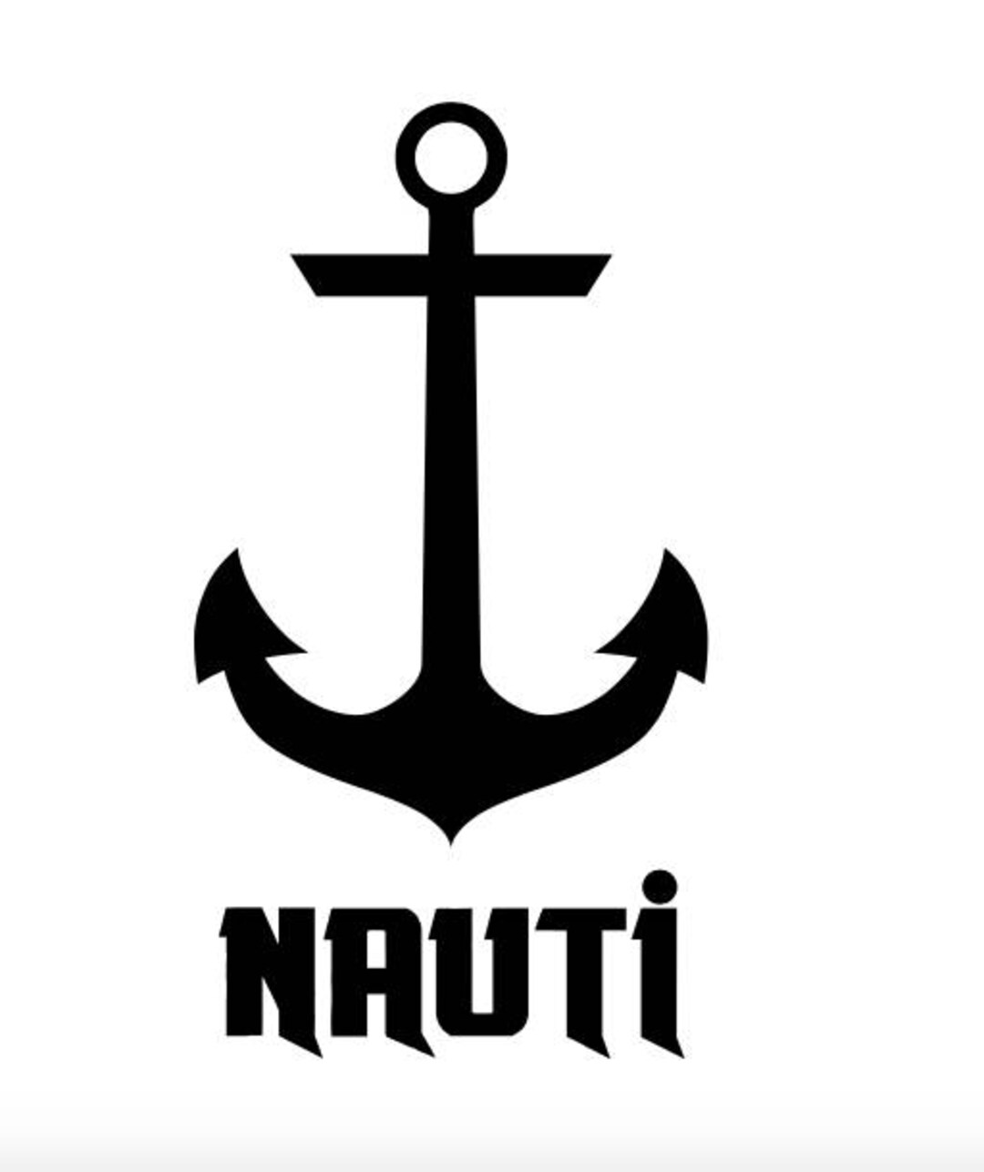 Nauti Anchor SVG - Etsy